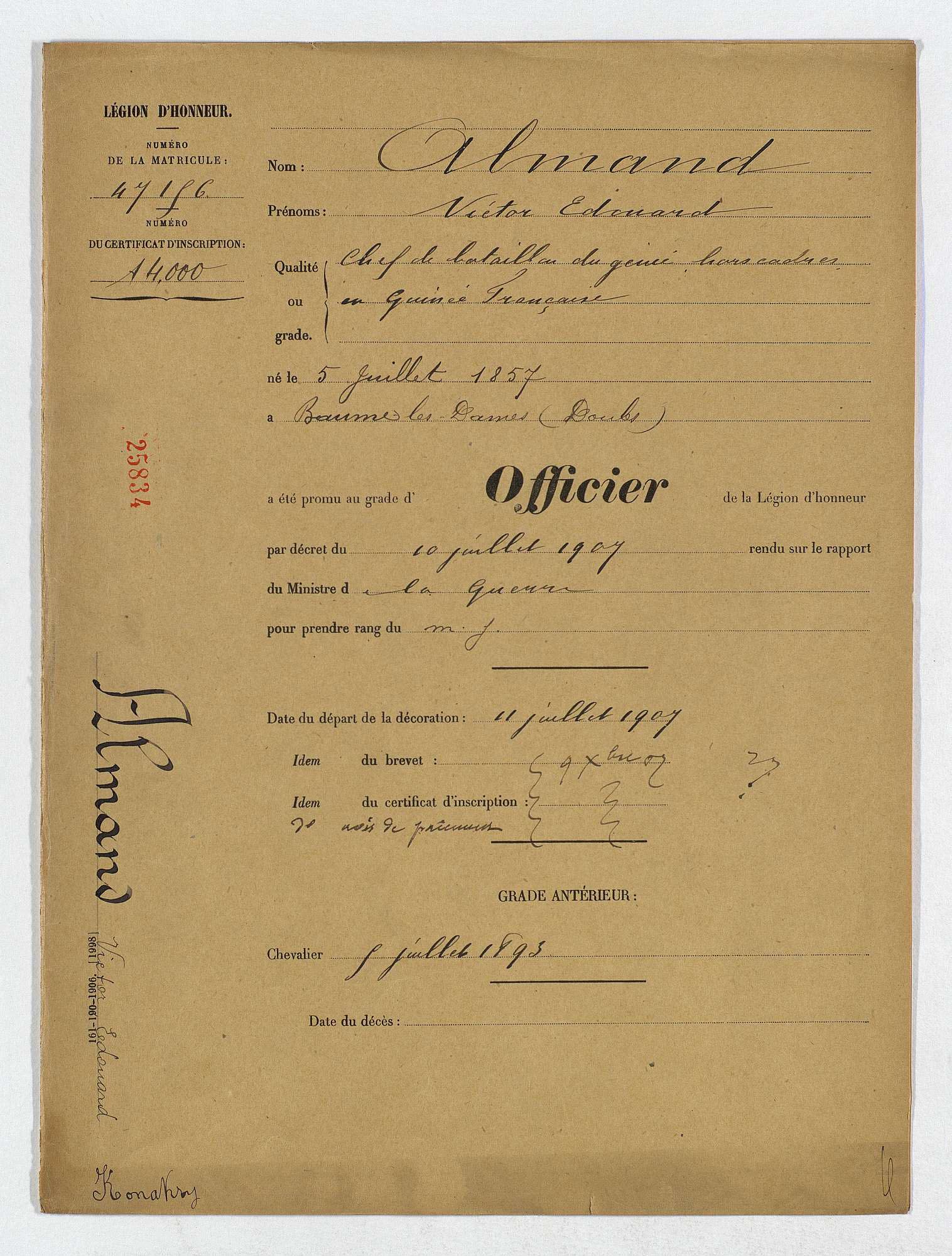 Almand, Victor Edouard (1857-....) (FranceArchives)
