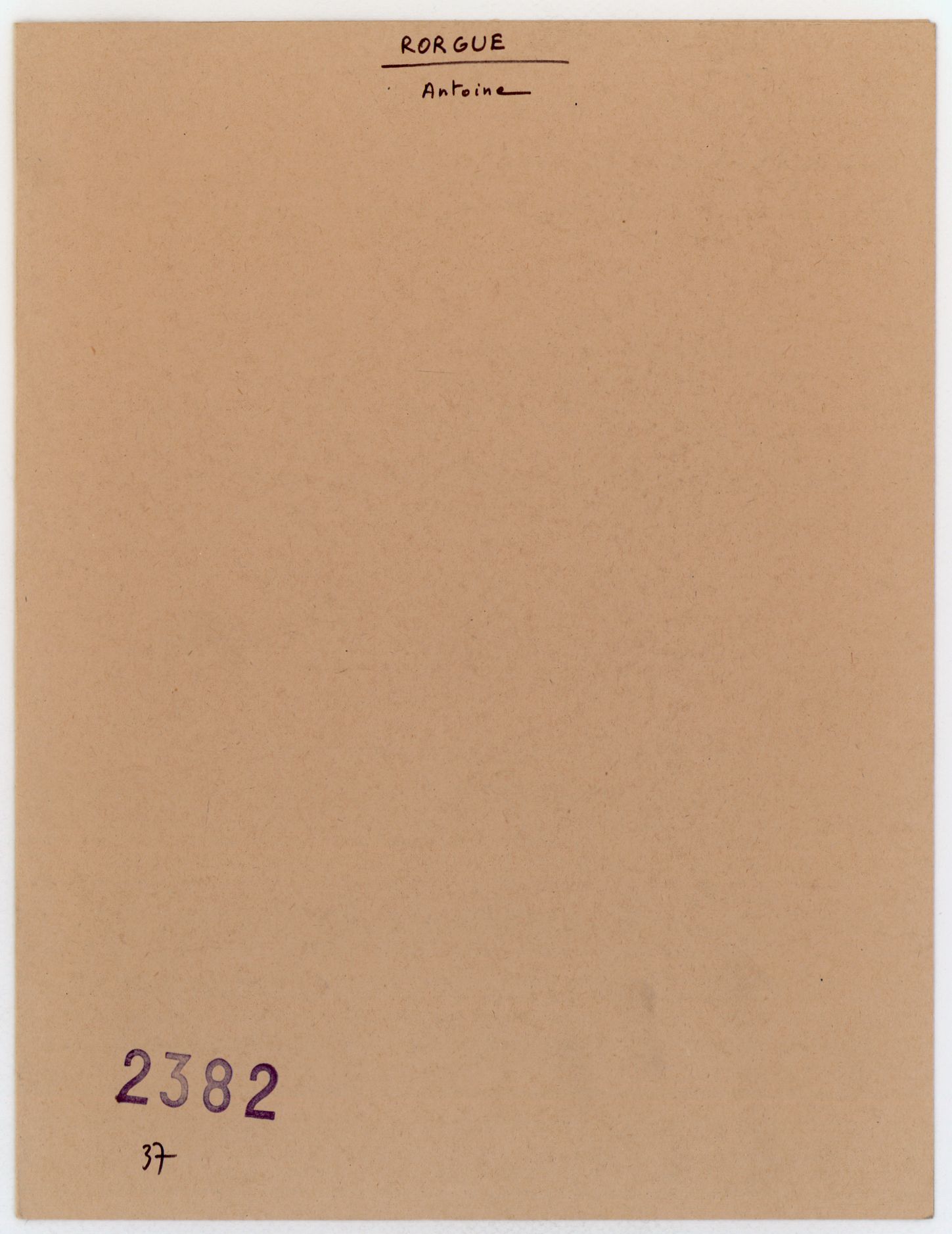 Rorgue, Antoine (....-....) (FranceArchives)