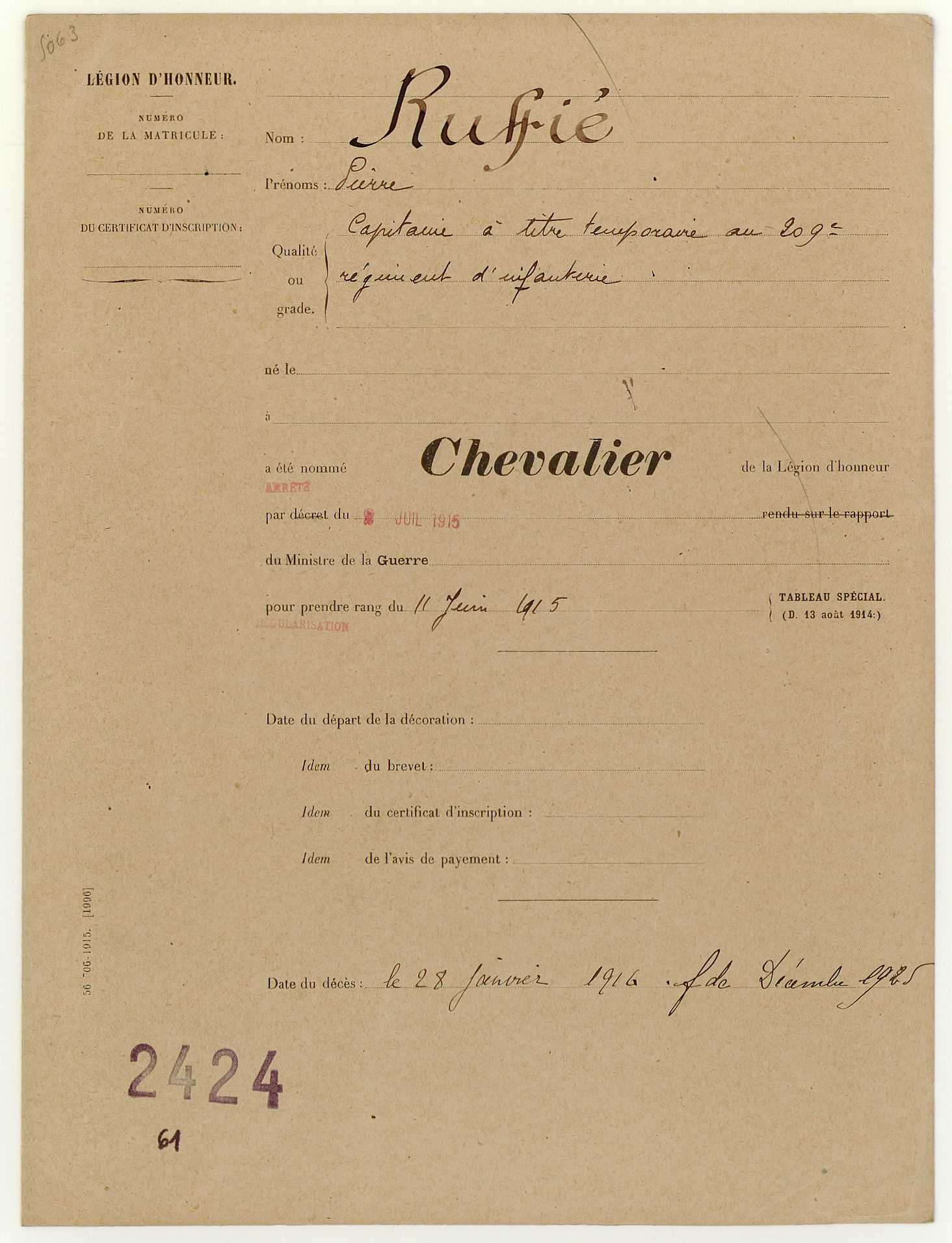 Ruffie, Pierre (....-....) (FranceArchives)